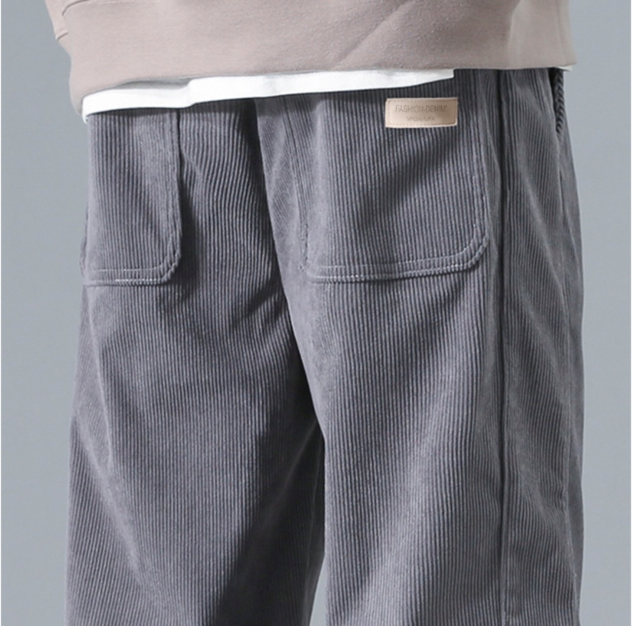 Crush Fashion Mens Korean Corduroy Pants Summer Breathable Thin Style ...