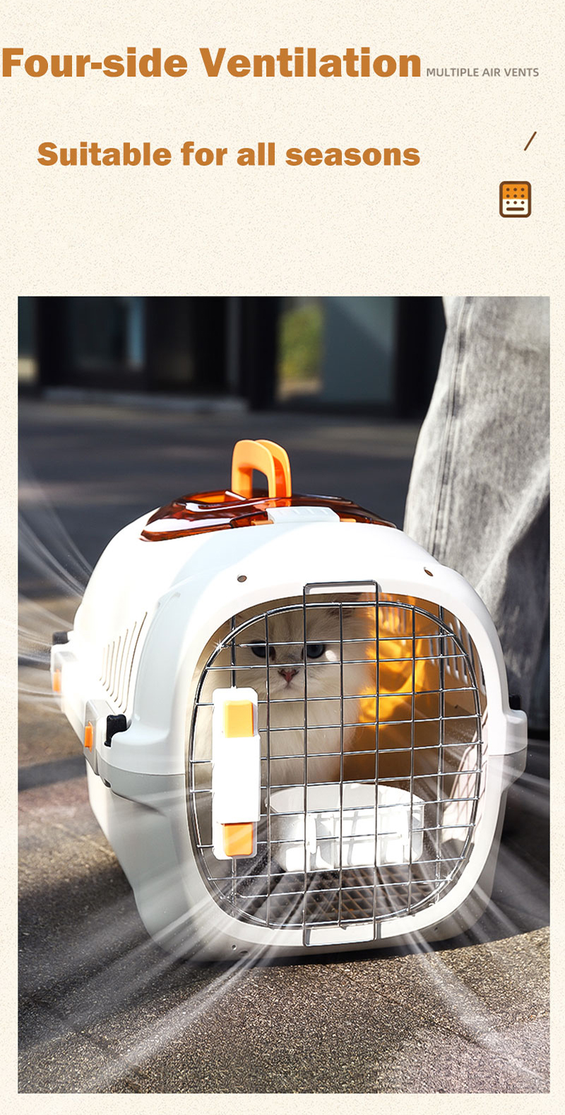 ⭐READY STOCK⭐Pet Dog Cat Carrier Portable Travel Box Cat Airline box ...
