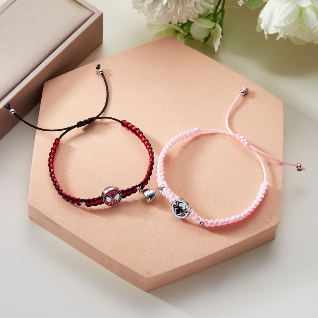 [ZHENG QUAN] 2Pcs/Set Couples Gwen and Miles Spider man Spider girl ...