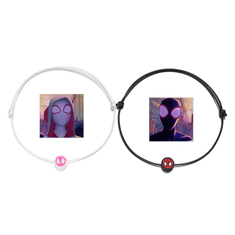 [ZHENG QUAN] 2Pcs/Set Couples Gwen and Miles Spider man Spider girl ...