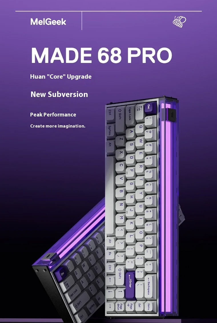 Melgeek Made68 Pro Gaming Custom Magnetic Keyboard, 16K Scan Rate, TTC ...