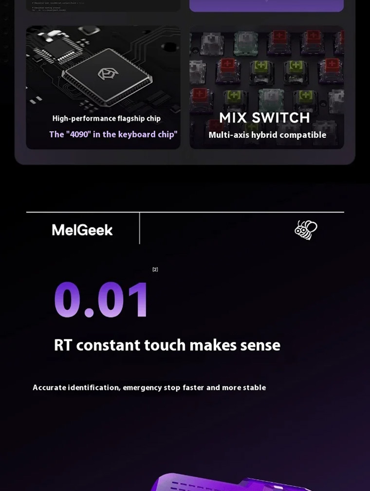 Melgeek Made68 Pro Gaming Custom Magnetic Keyboard, 16K Scan Rate, TTC ...