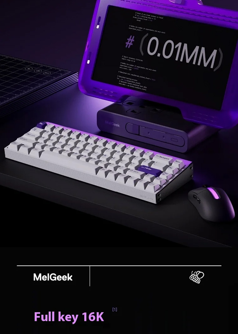 Melgeek Made68 Pro Gaming Custom Magnetic Keyboard, 16K Scan Rate, TTC ...