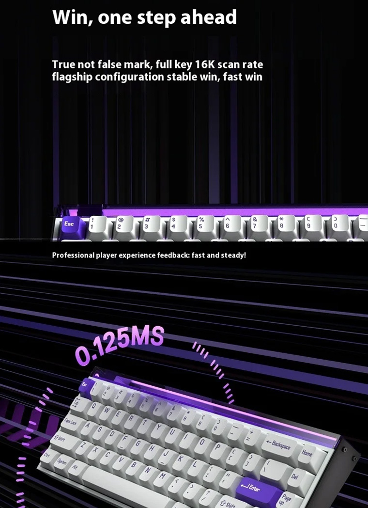 Melgeek Made68 Pro Gaming Custom Magnetic Keyboard, 16K Scan Rate, TTC ...