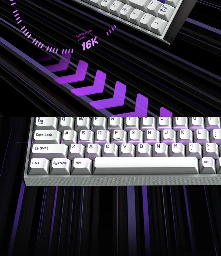 Melgeek Made68 Pro Gaming Custom Magnetic Keyboard, 16K Scan Rate, TTC ...