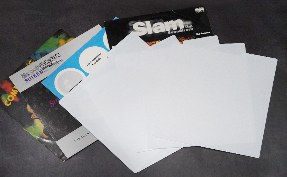 10PCS Vinyl Record Dividers 12.9 Inches White Category Tab Double-Side ...