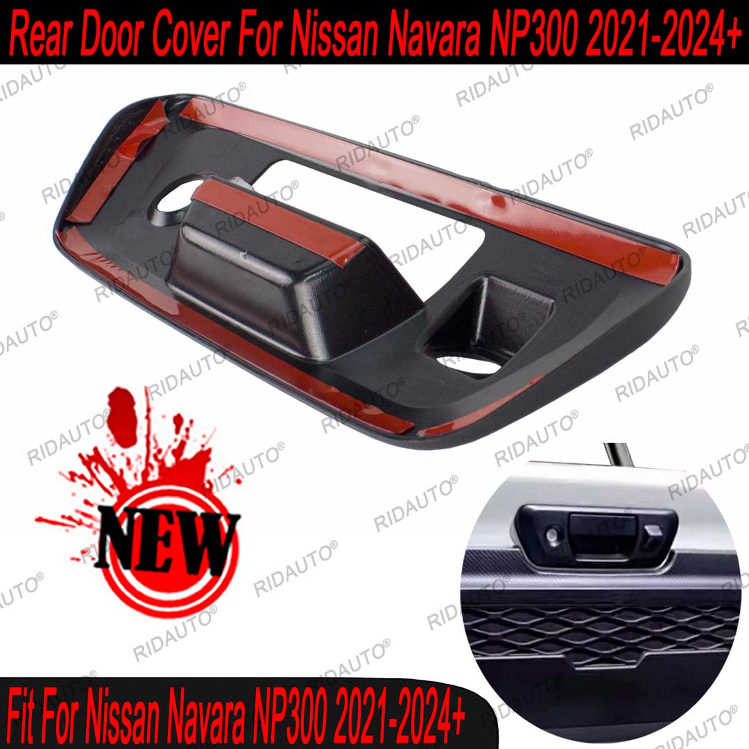 Matte Black Rear Back Tail Gate Door Tailgate Handle Cover Sticker ...
