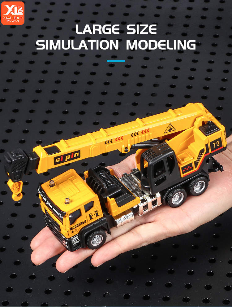 4 Packs Die-cast Mini Engineering Vehicle Toy, Metal Fire Engine ...