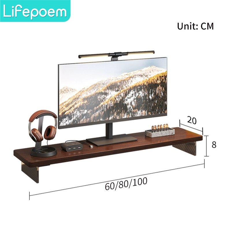 Monitor Stand Komputer Meja Desktop Rack Laptop Stand Keyboard Storage ...