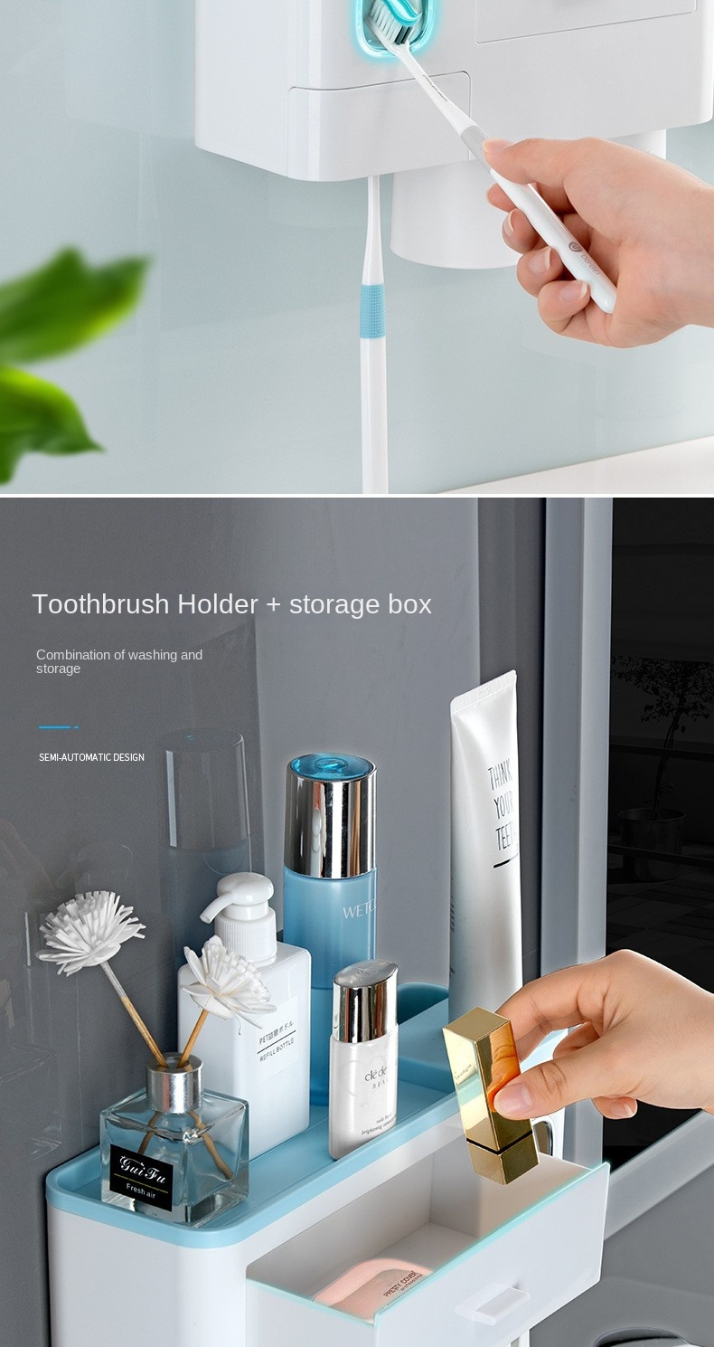 Automatic toothpaste dispenser, advanced toothbrush holder,squeezing ...