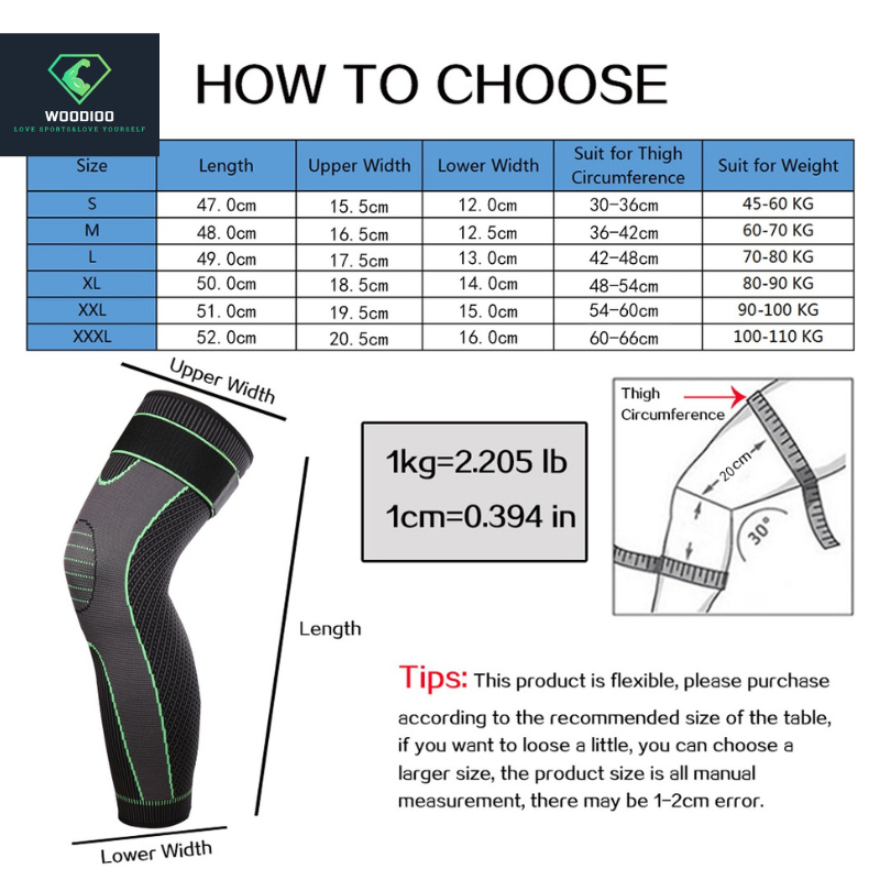 🔥Ready Stock🔥Long Knee Sleeves Knee Guard Compression Knee Pads Men ...