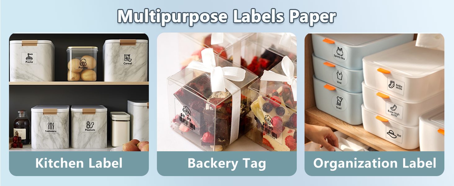 Phomemo Transparent Label Sticker For M110/M220/M120/M200/M221/241BT ...