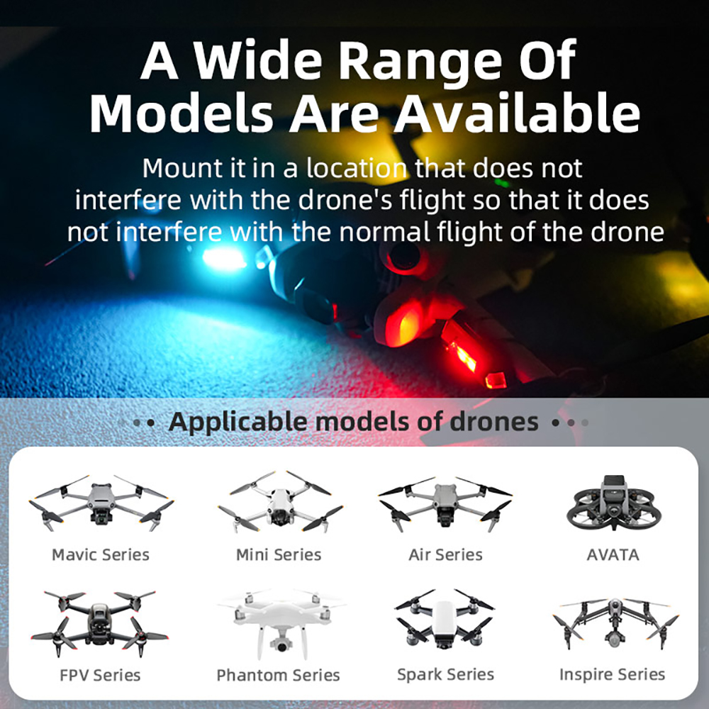 BRDRC LED Warning Light Signal Light for DJI NEO/Mini 4K/Mavic 3 Pro ...