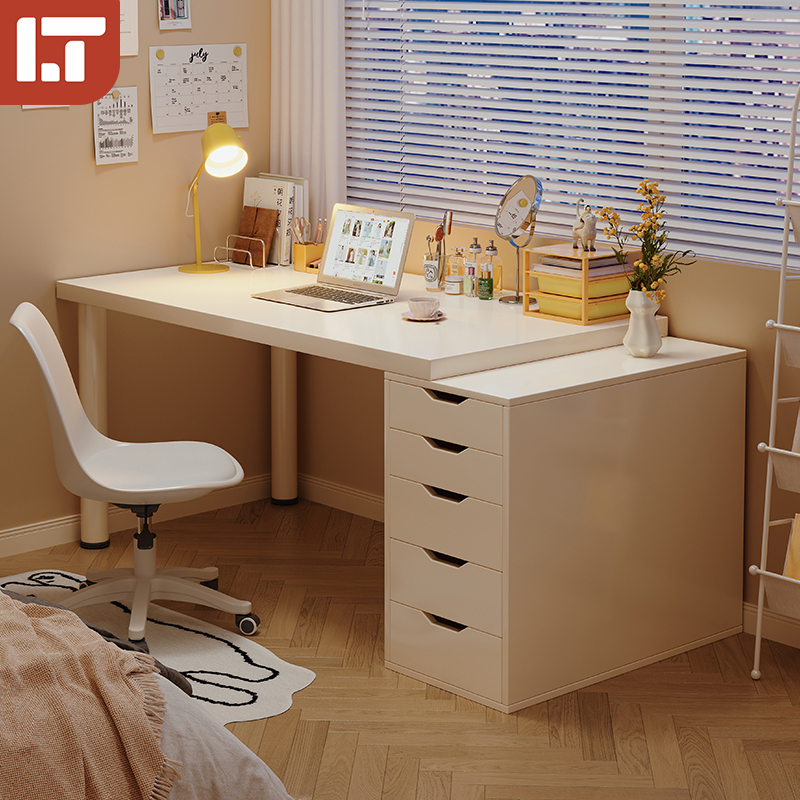 Study Table Meja Belajar Office Table L shape Computer Table with ...