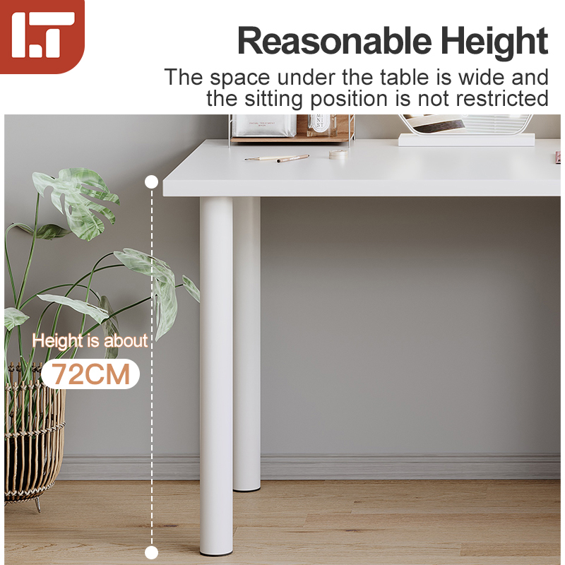 Study Table Meja Belajar Office Table L shape Computer Table with ...