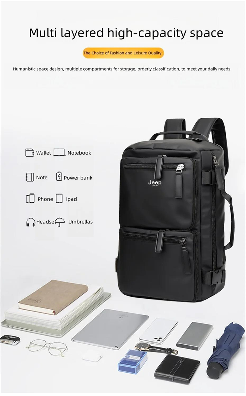JEEP BULUO Brand Big Size Men Backpacks Large Capacity outdoor Riding ...