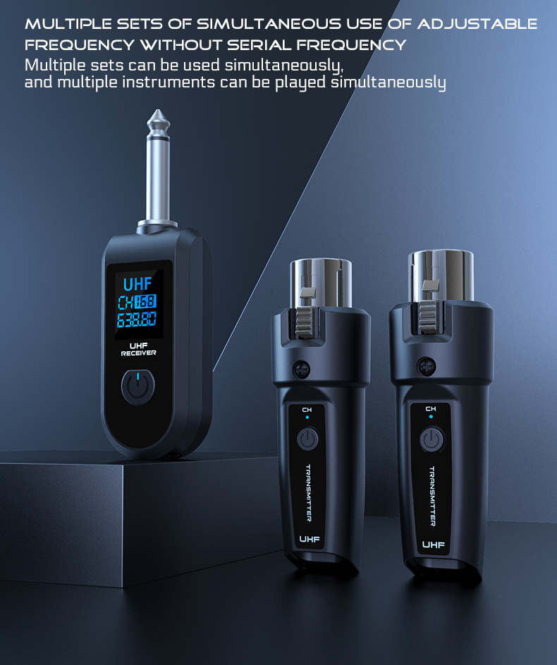 K1 2.4Ghz Wireless Microphone System XLR Transmitter and Receiver for ...