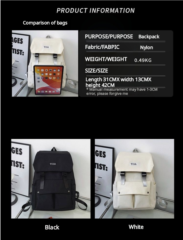Japanese backpack male gender-neutral large capacity backpack female ...