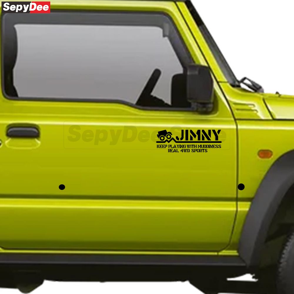 1PC For Suzuki Jimny Car Sticker Keep Playing With Muddiness Real 4WD ...