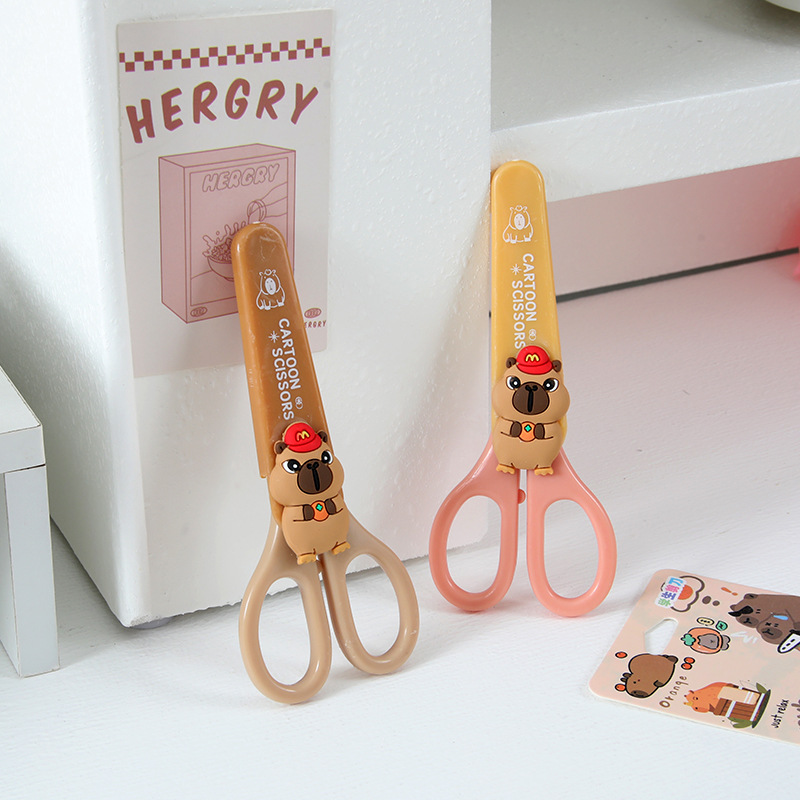 Cute Cartoon Children's Scissors Capybara Student Safety Scissors With ...