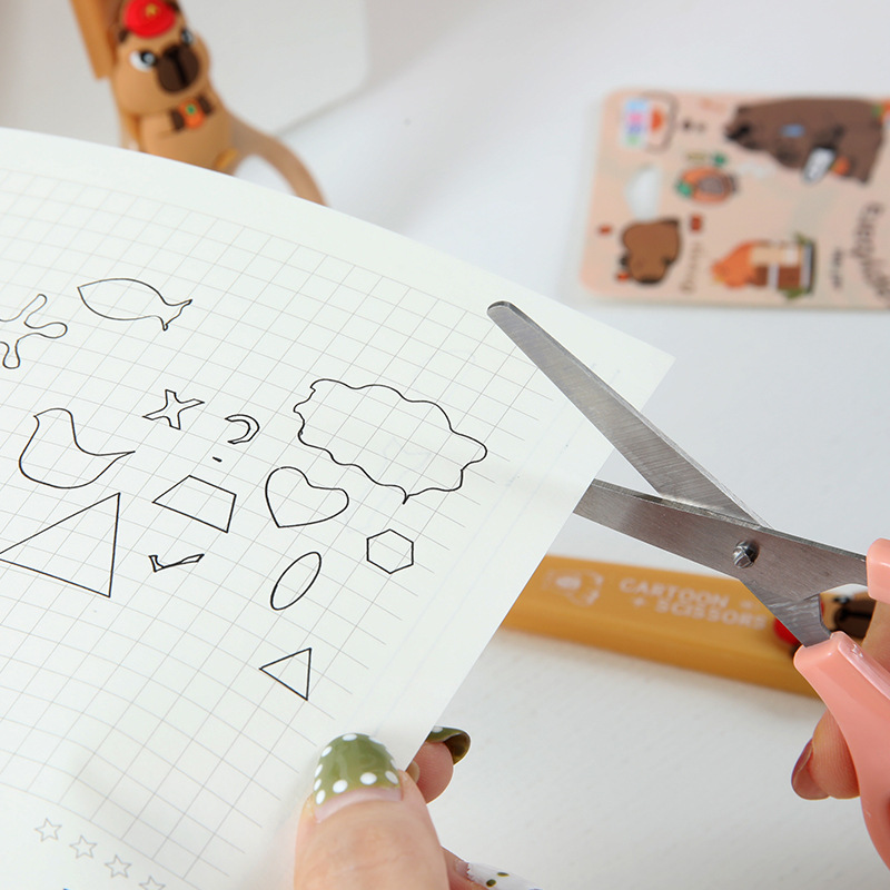 Cute Cartoon Children's Scissors Capybara Student Safety Scissors With ...