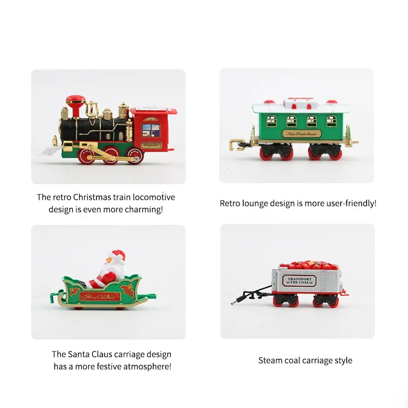 Ashley Electric Christmas Tree Train Set Christmas Tree Decoration Toy ...