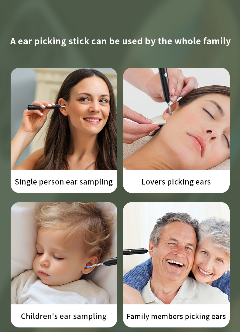 Visual Ear Cleaner with Camera Pembersih Telinga Earwax Remover Ear Wax ...