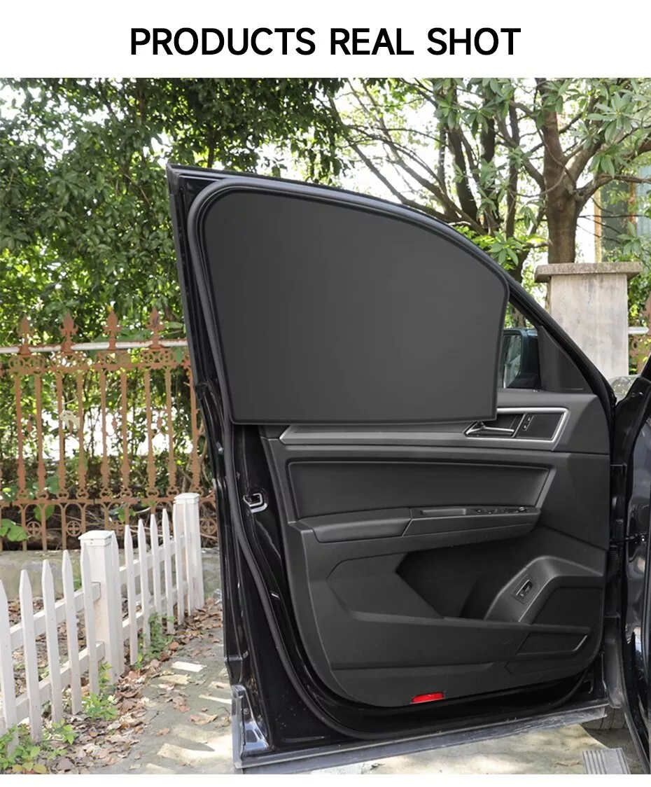 SEAMETAL Magnetic Car Sunshade Curtain UV Sun Protection Window Cover ...
