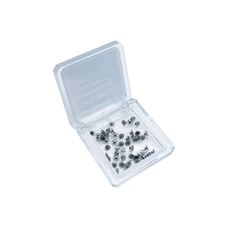 AGorth 50Pcs Dental Orthodontic Lingual Buttons Direct Bond Eyelet ...