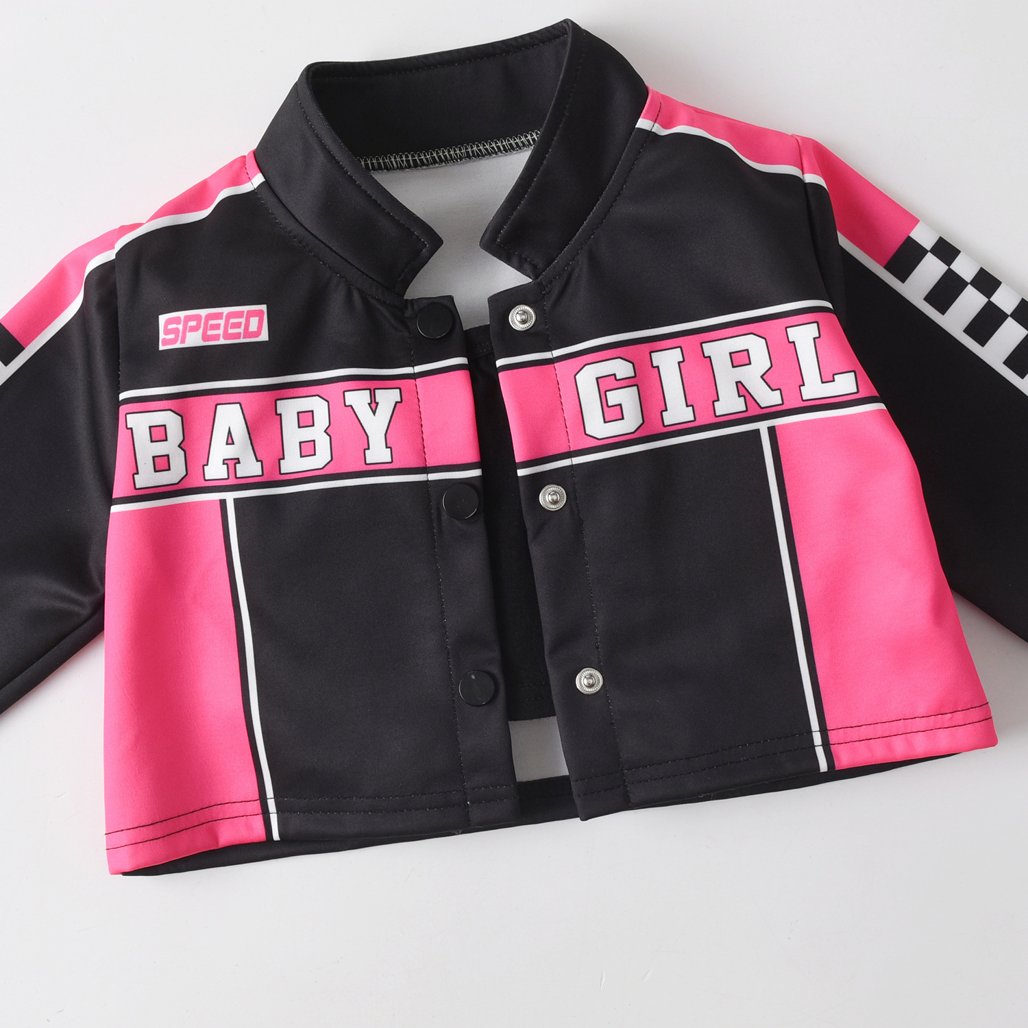 Kids Girls Car Racing Sportswear Milestones Birthday Fashion Trendy ...