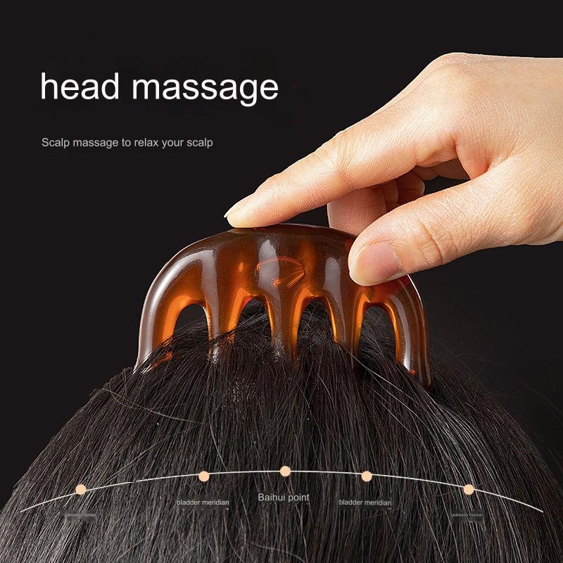 Comb Massage Wide Teeth Comb Massager Face Body Head Neck Nose Scraper ...