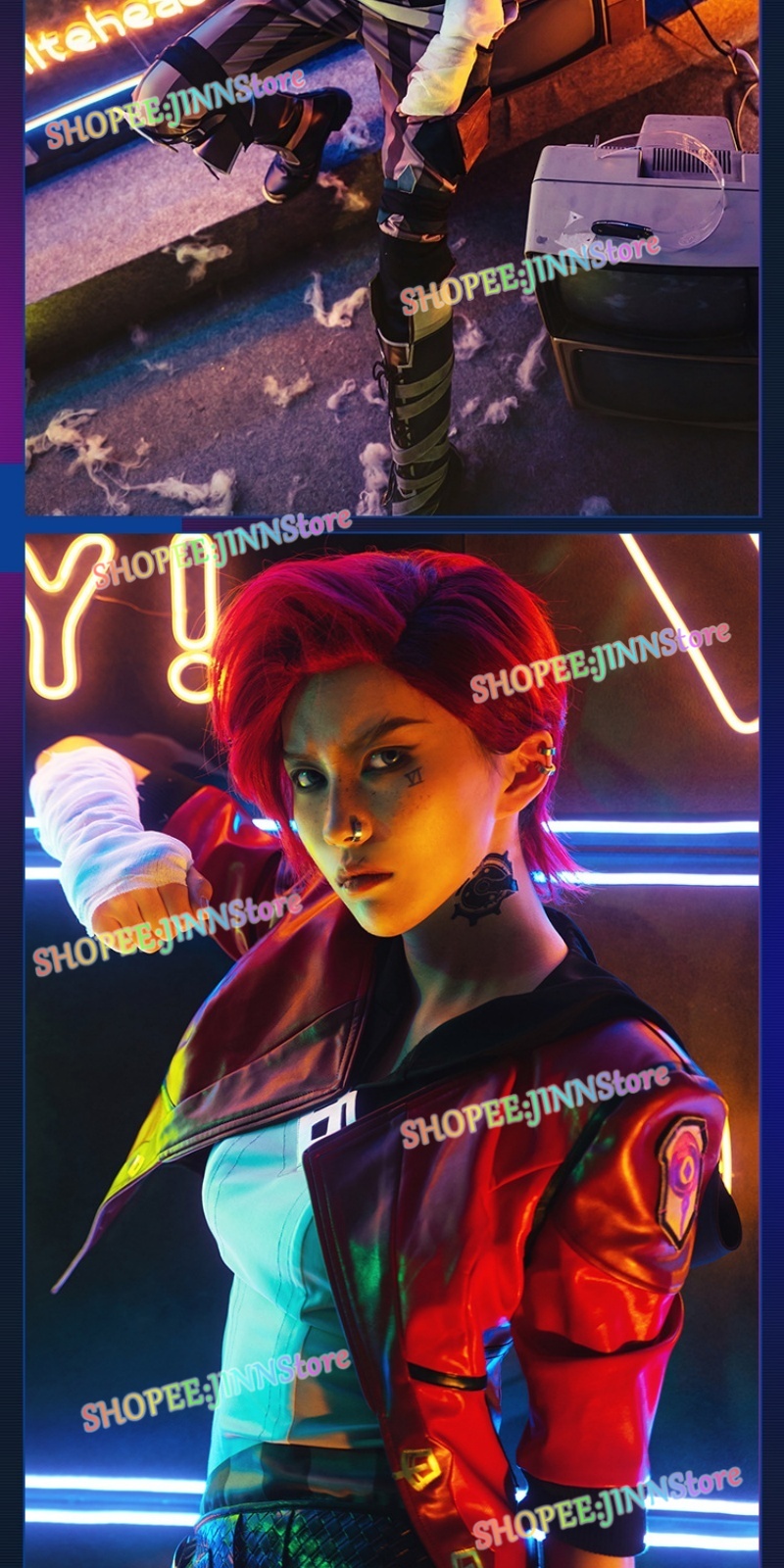 - JINN - League of Legends VI Cosplay Costume LOL Movie Arcane VI ...