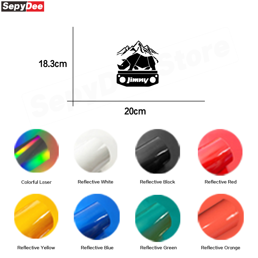 For Suzuki Jimny Genuiue Car Sticker 4x4 Off Road Rhino Trunk Rear ...