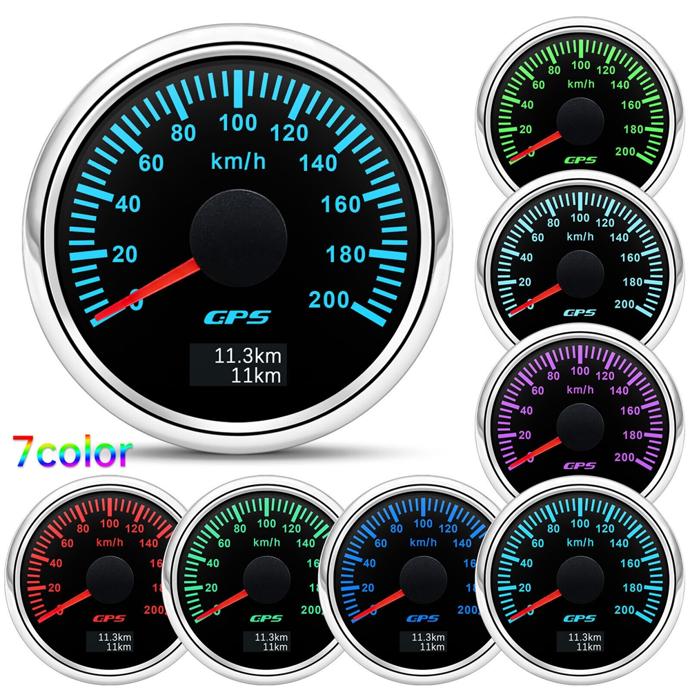 52mm Digital GPS Speedometer 0-120km/h、200km/h waterproof Speedometer ...