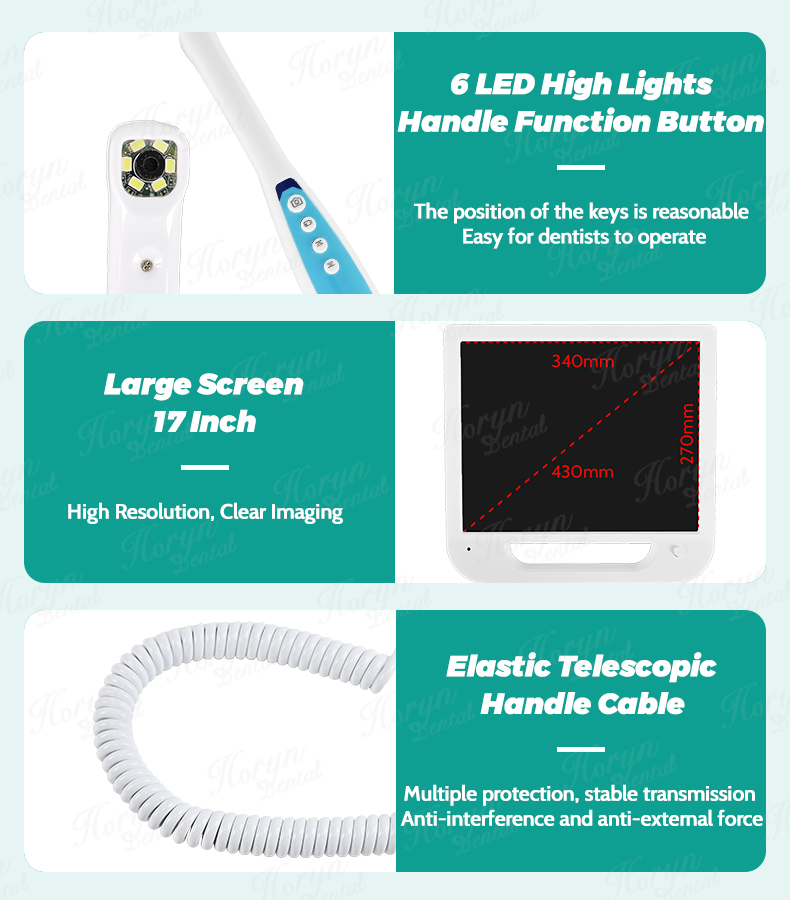 Dental Camera HD 8 Million Pixels High-definition Endoscope Tools 17 ...