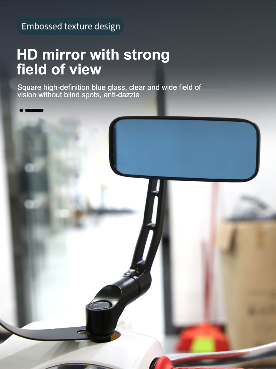 SEAMETAL Side Mirror Motorcycle Rear View Mirror Alloy CNC Racing Motor ...