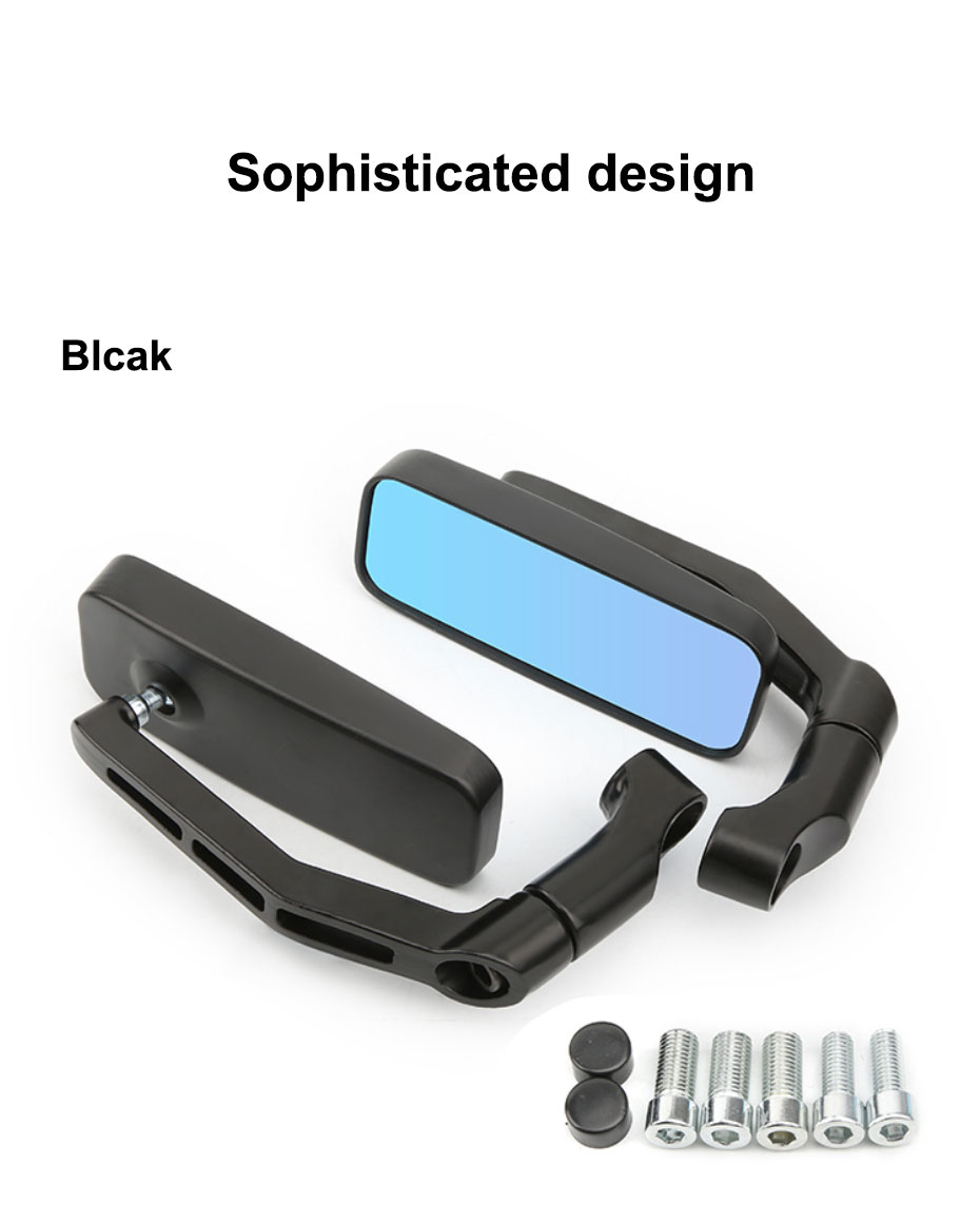 SEAMETAL Side Mirror Motorcycle Rear View Mirror Alloy CNC Racing Motor ...
