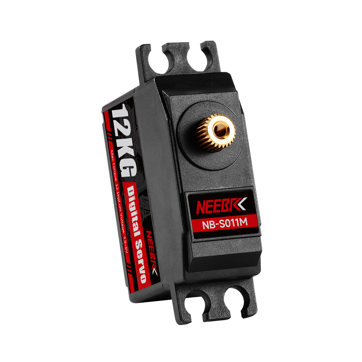 NEEBRC Digital Servo Motor 12KG Short Body Servo Metal Gear Waterproof ...