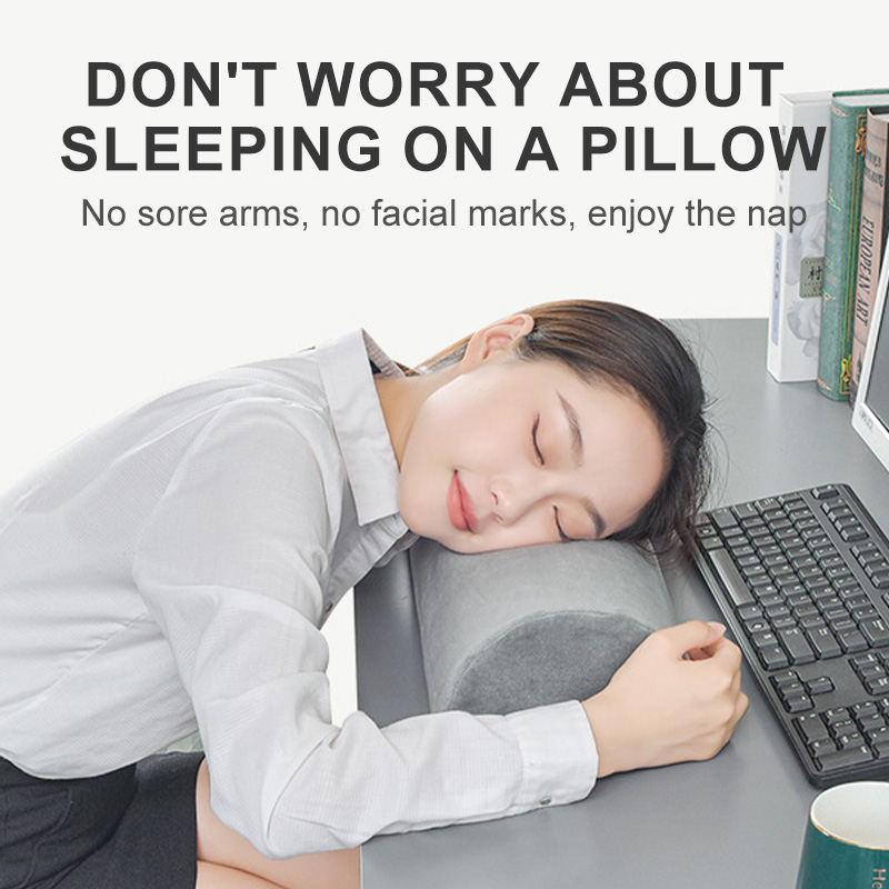 Half Moon Bolster Pillow for Legs Knees Lower Back and Head Lumbar ...