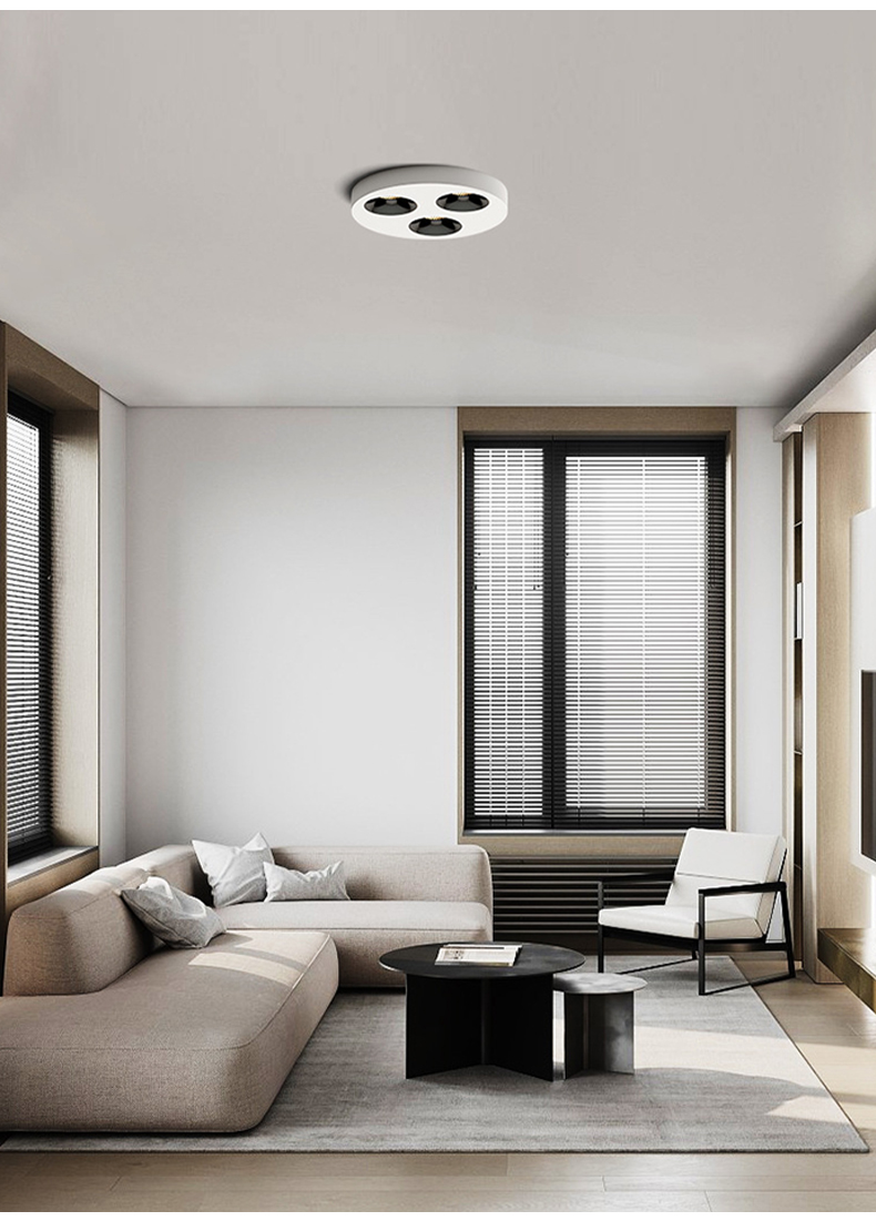 AIMI Modern Exposed Downlight Round Aluminum Spotlight LED Ceiling ...