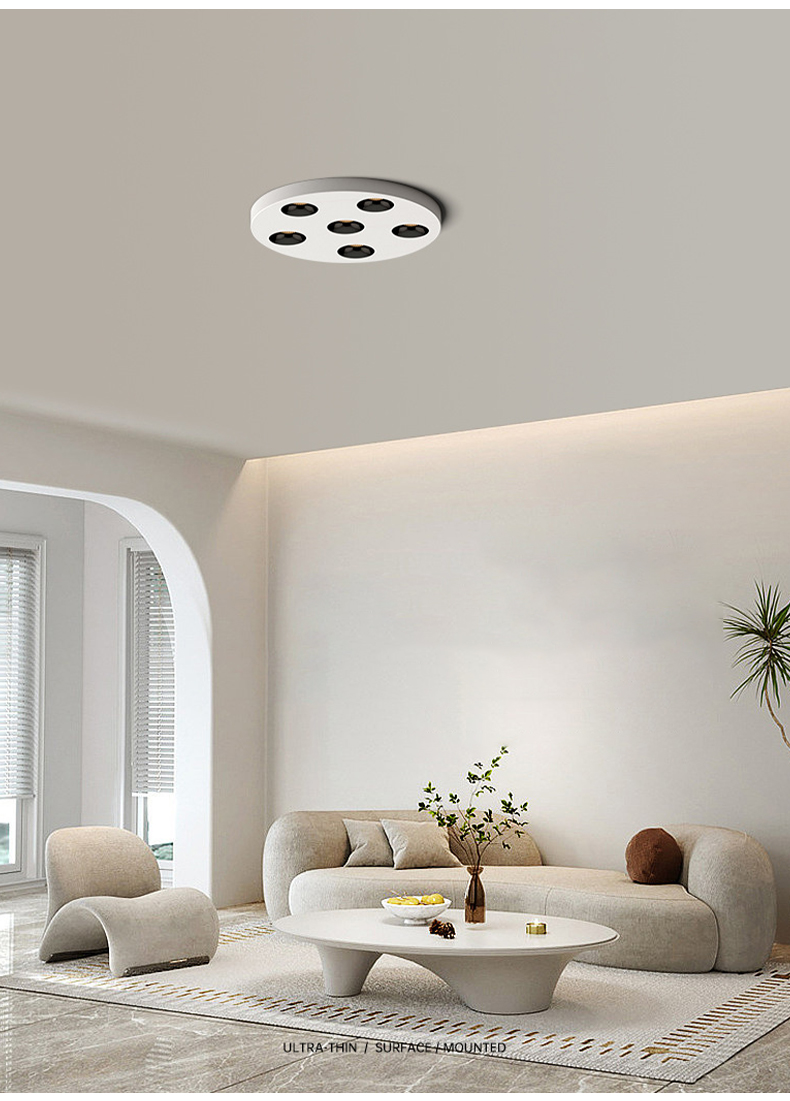 AIMI Modern Exposed Downlight Round Aluminum Spotlight LED Ceiling ...