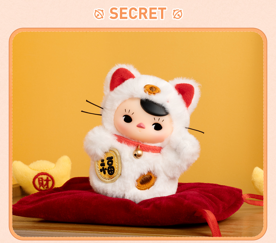 POP MART PUCKY Roly-Poly Kitty Series-Vinyl Plush Blind Box Action Toys ...