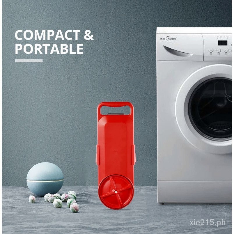 Portable washing machine with circular rotation and digital timer, mini ...