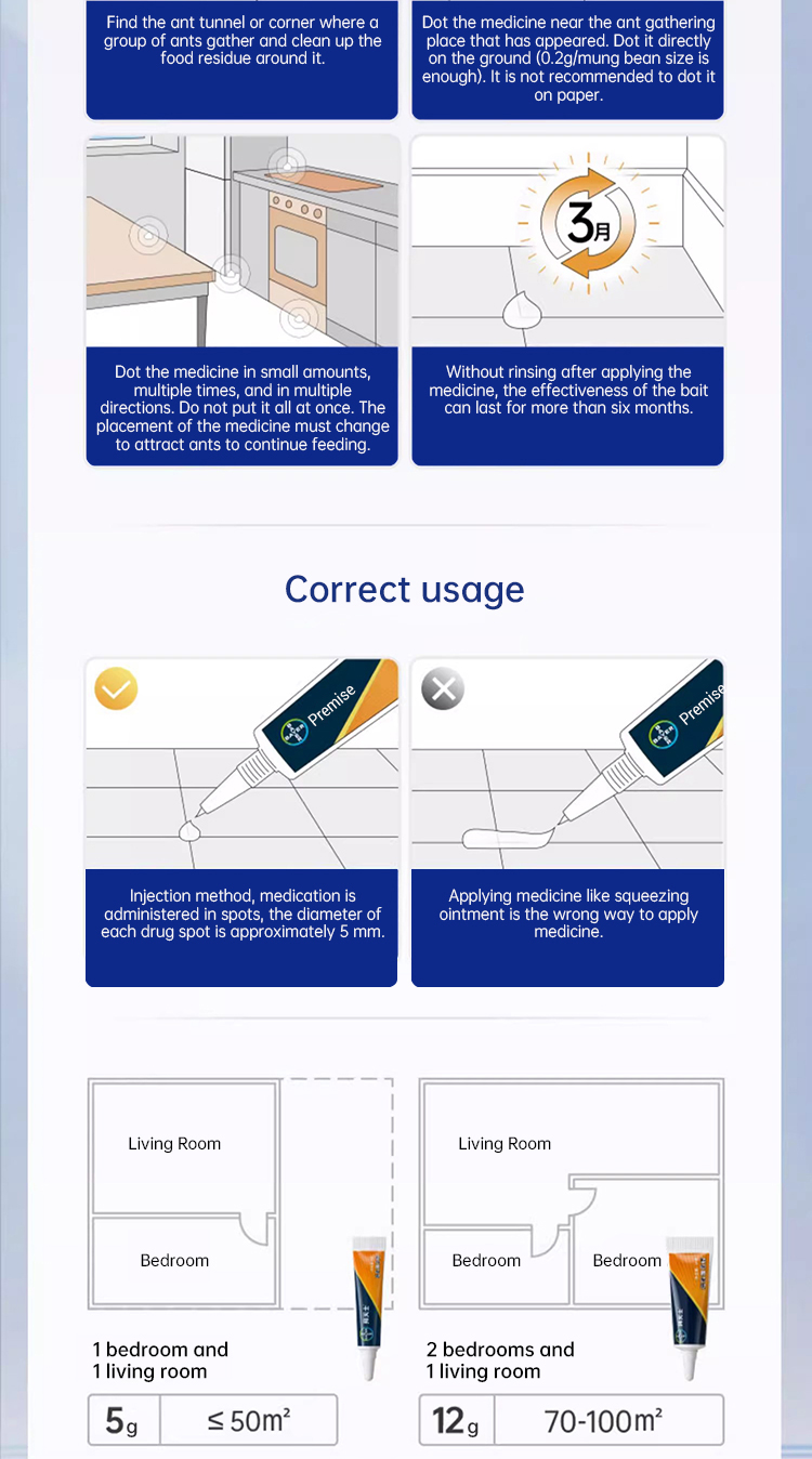 BAYER PREMISE Ant Gel Bait Ant Poison/terro liquid ant killer/BAYER ...
