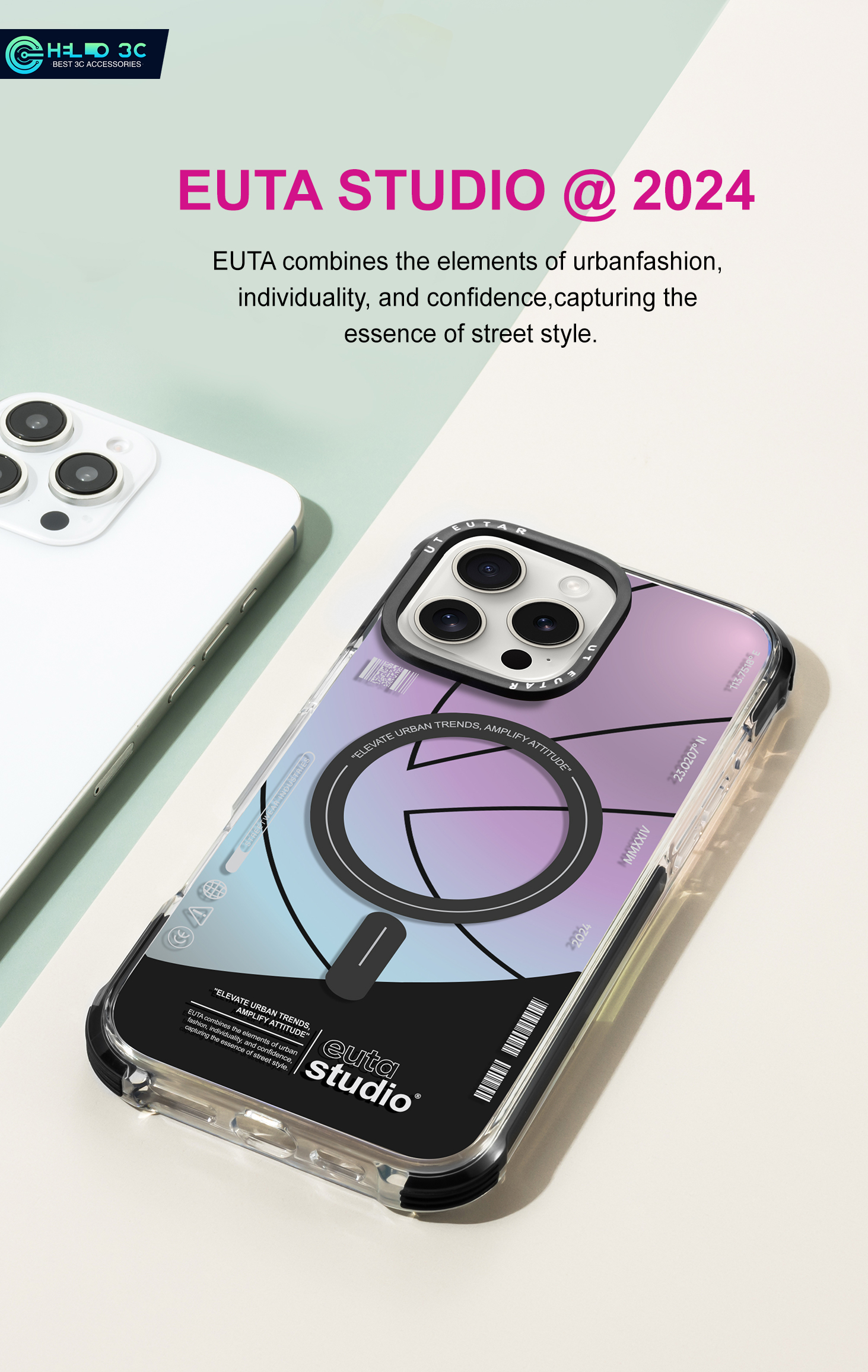 EUTA Japan Street Style magnetic phone case compatible with iphone 16 ...