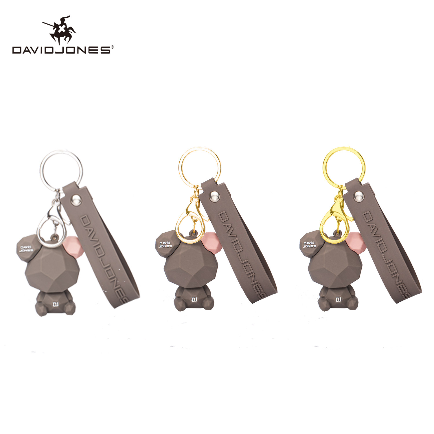 David Jones Cartoon rhombohedral bear pendant Ordinary Key tool Bag ...