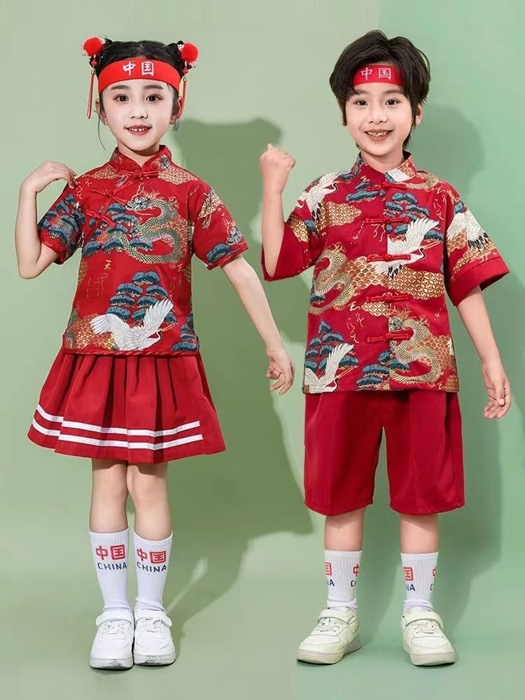 [2-13 years] Kids Hanfu Tang Suit Boys and Girls CNY Traditional ...