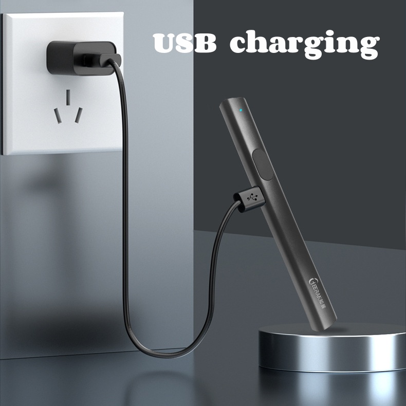 High power laser pointer pen, green laser, teaching, USB charging ...