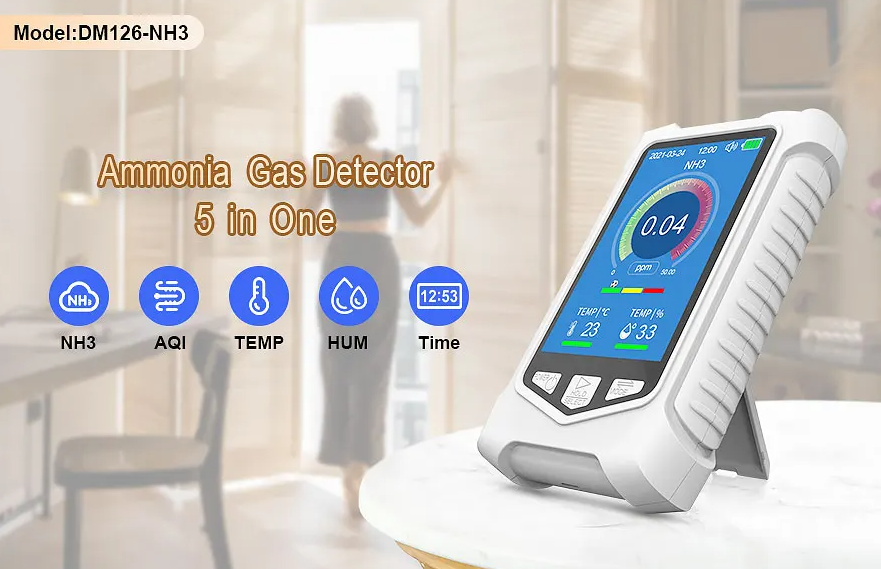 New 5-in-1 Portable 0-50PPM LCD Ammonia Meter Professional NH3 ...