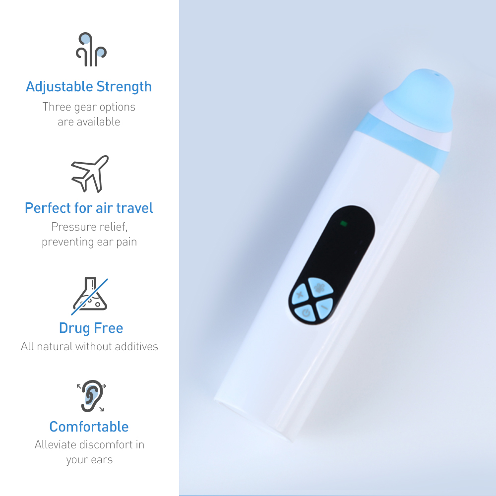 Ear Pressure Relief Device Eustachian Tube Unblocker 3-Speed Adjustment ...